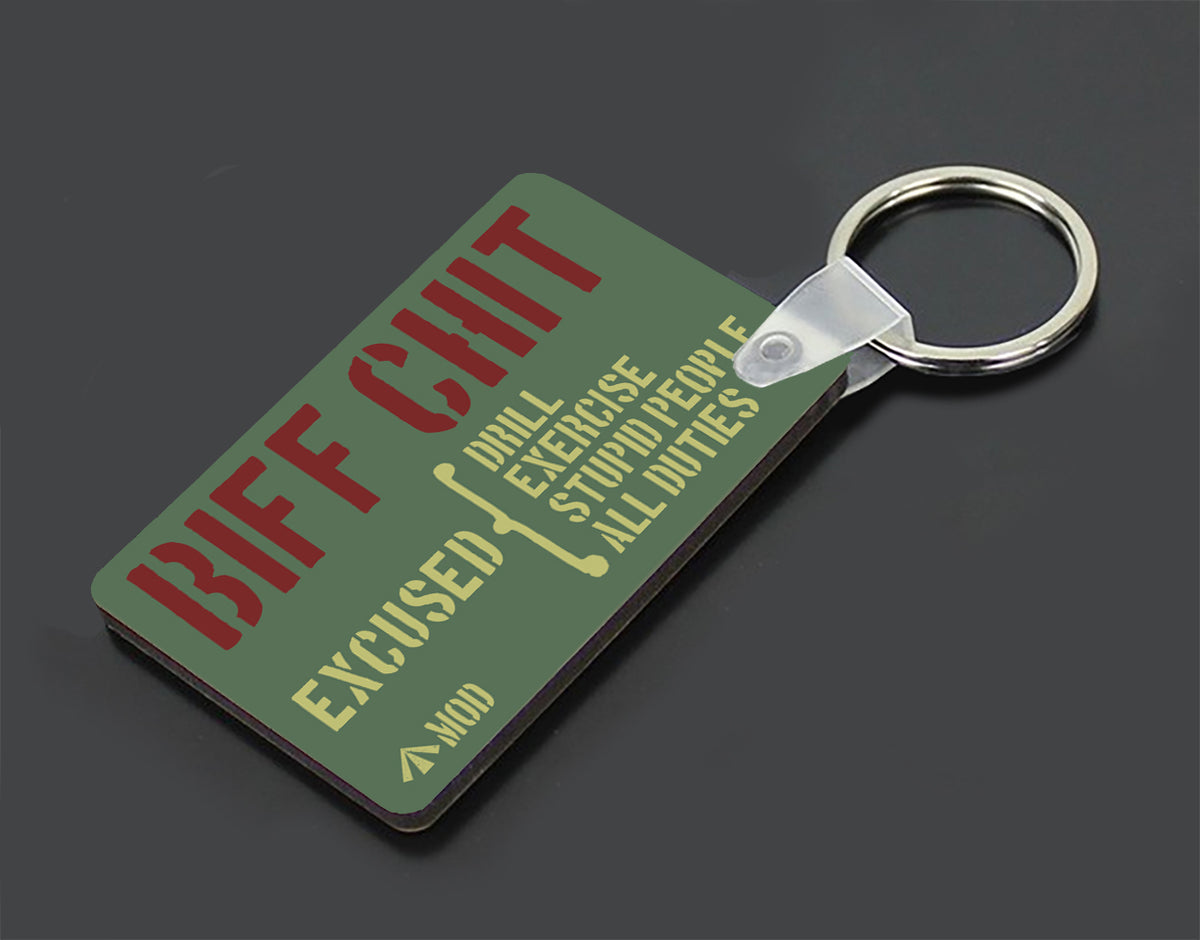 Military Humor -British Veteran - Biff Chit - Veteran Gifts - Keyring – Military Humor Stores
