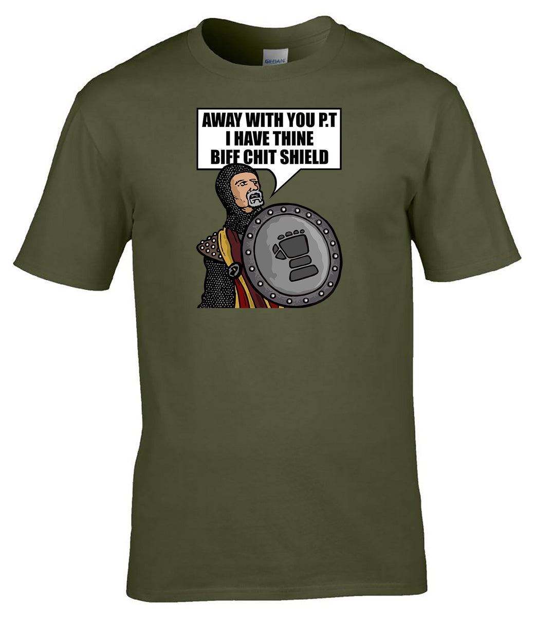 Military Humor - Biff Chit Shield - British Humour T-Shirts - British ...