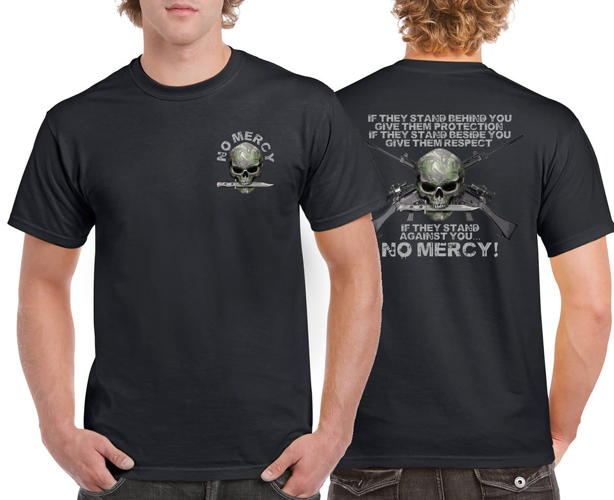 Military Humor - Troops - No Mercy - Front & Back Print – Military ...