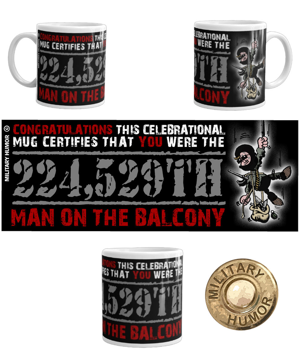 Military Humor - Balcony Certification - Mug – Military Humor Stores