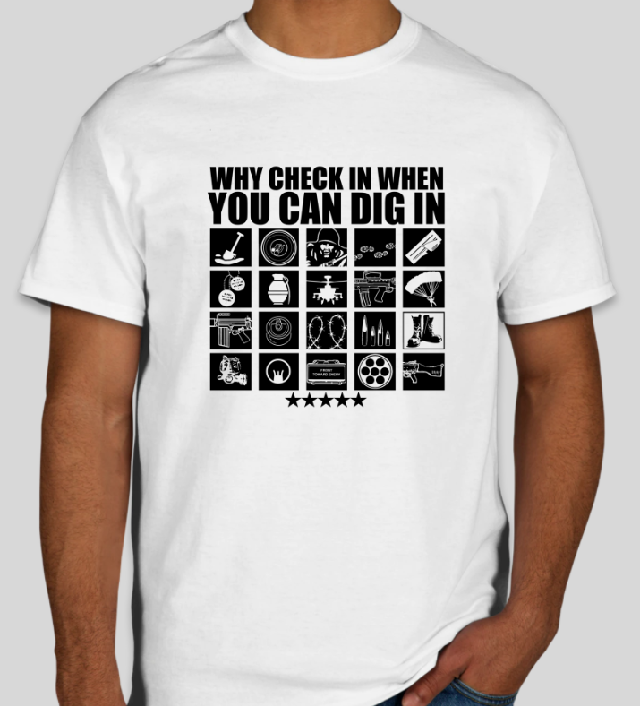 Military Humor - ARMY - Dig In, Don't Checkin – Military Humor Stores